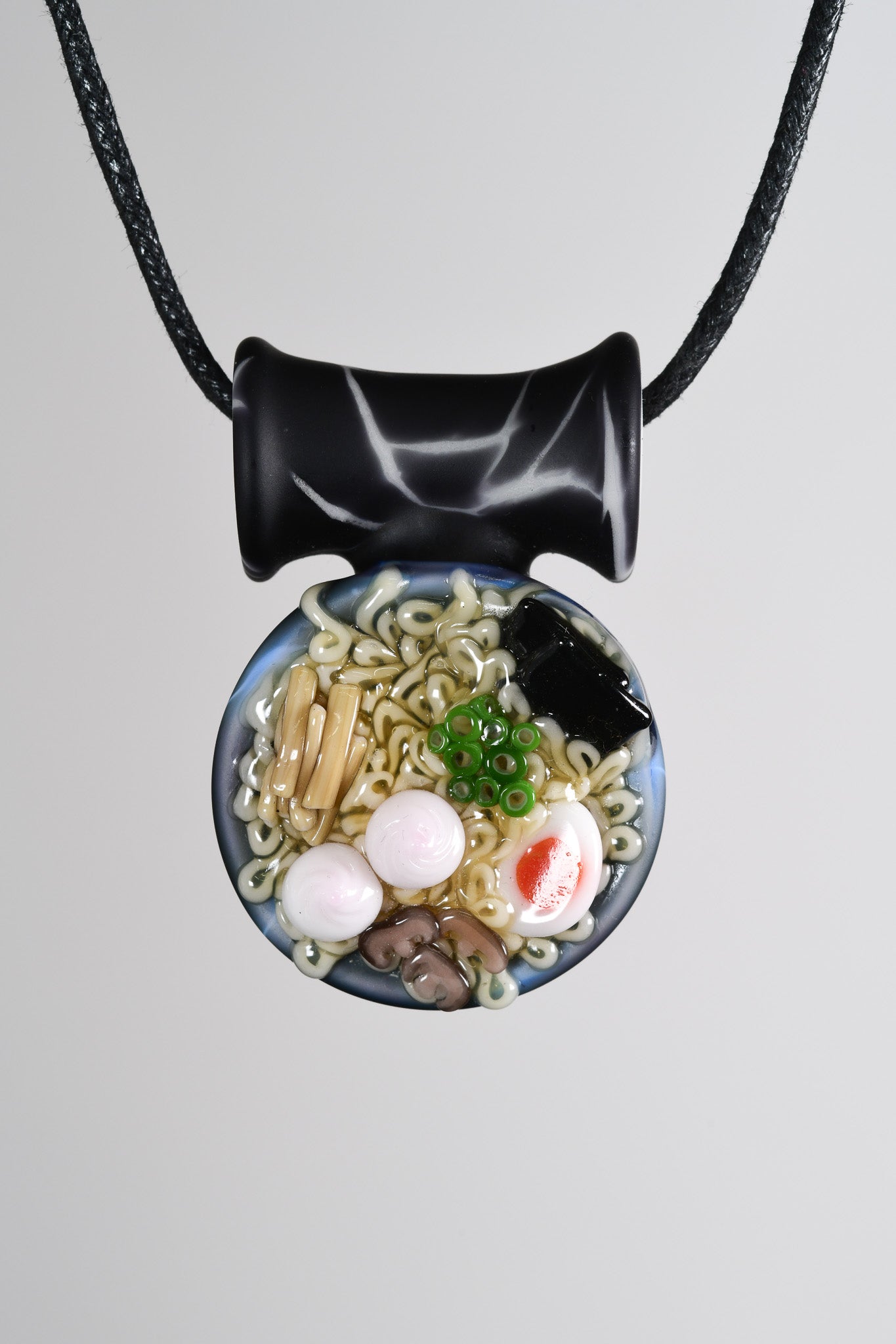 Dojo x Ryedyer - Ramen Pendant W/ Marbled Bowl – Baked Turkey Heady Glass