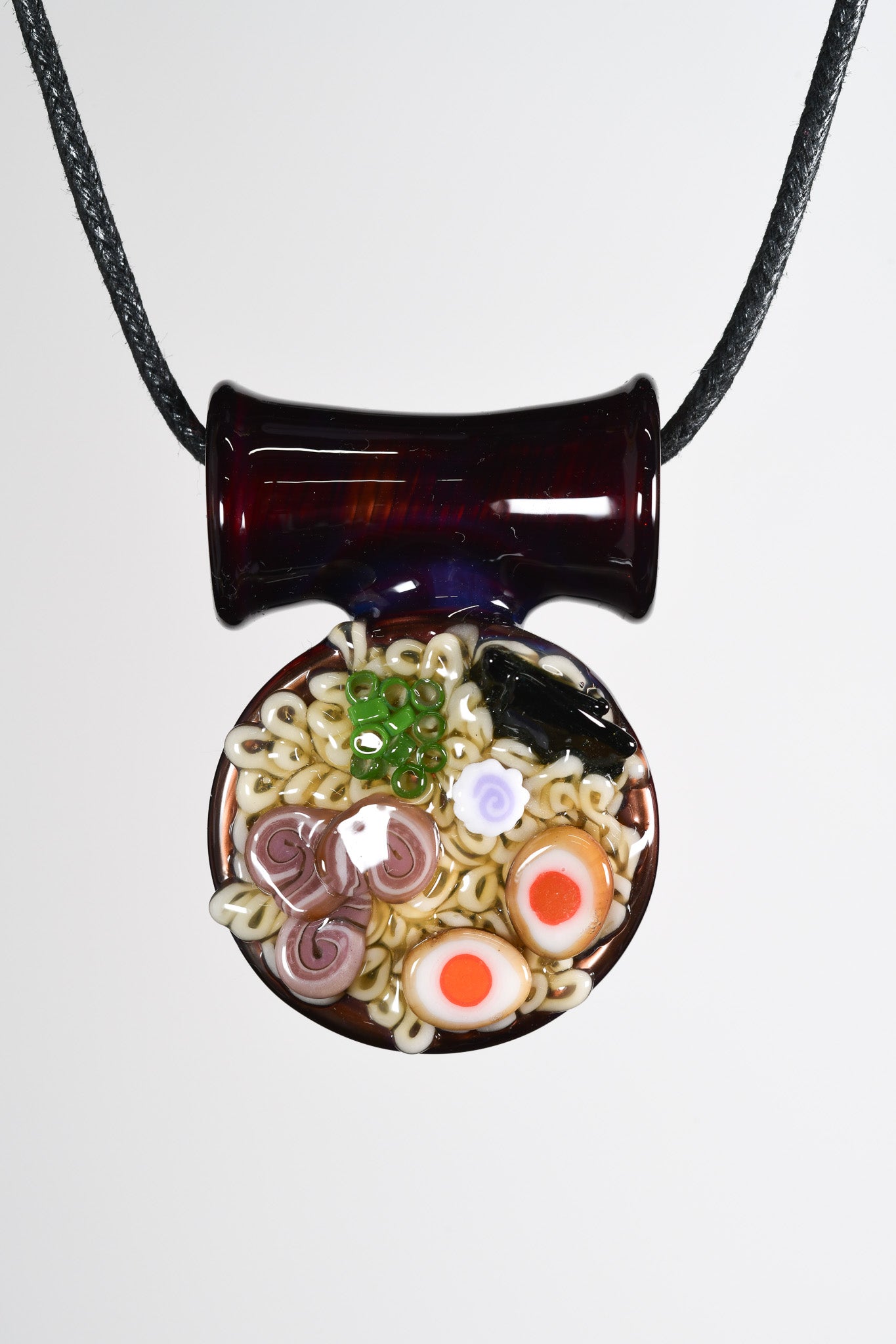 Dojo - Pheonix Over Electrum Ramen Pendant – Baked Turkey Heady Glass