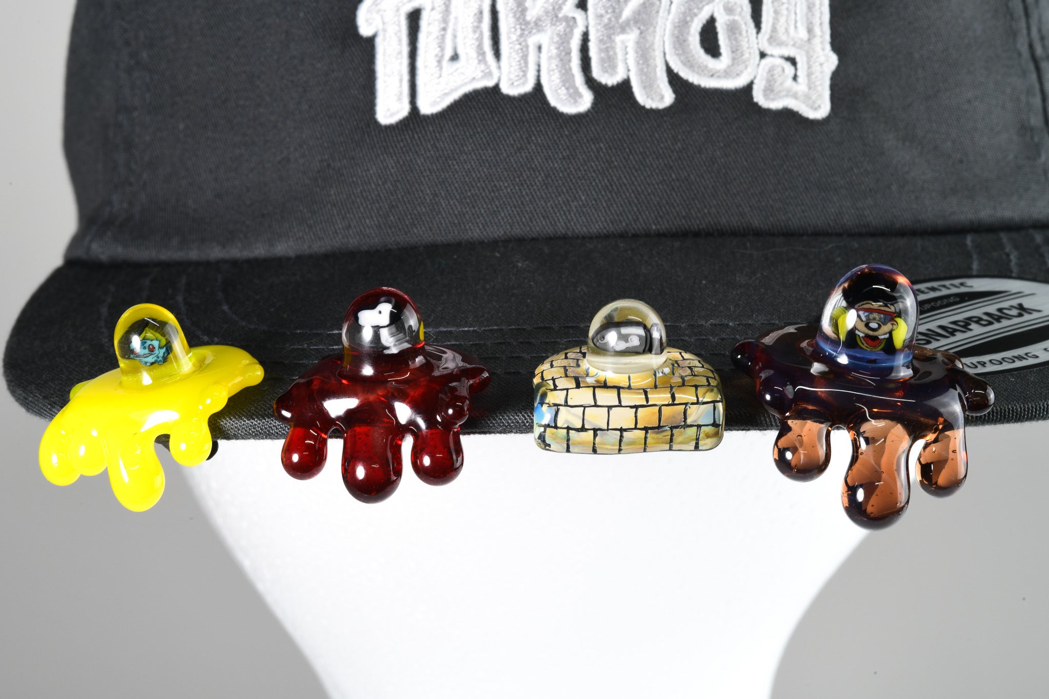 Obe Glass - Hat Pins | Baked Turkey Glass Gallery | Heady Wearables ...