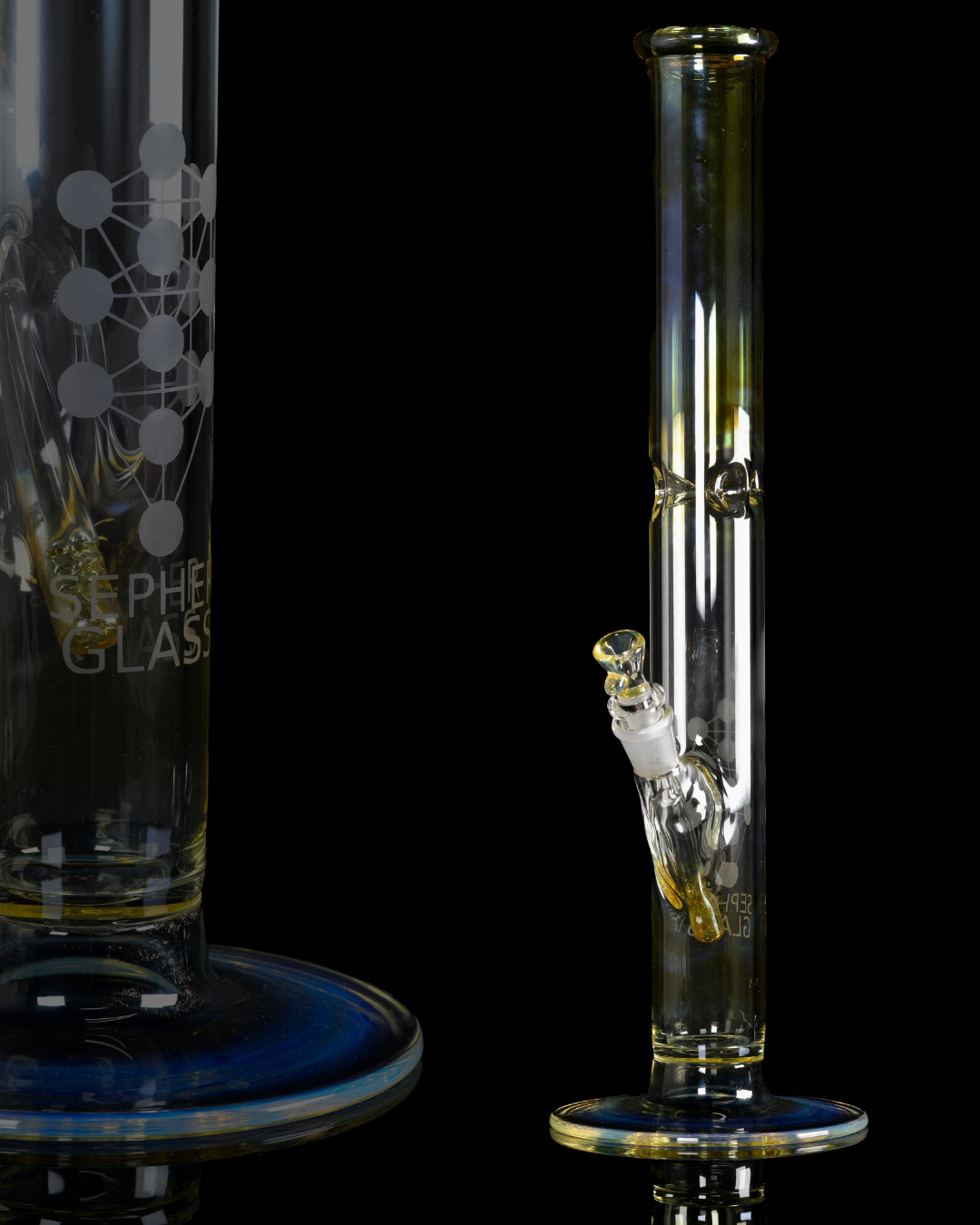 Sepher Glass - 50x5 Fumed Straight Tube Set – Baked Turkey Heady Glass