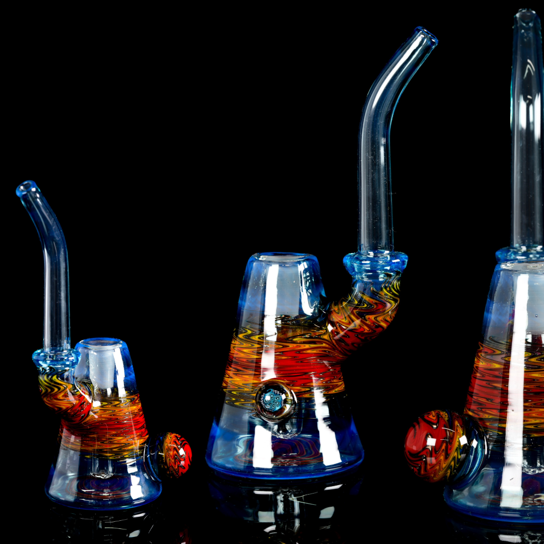 Keys Glass - 10mm Dewar Bubbler - Meta – Baked Turkey Heady Glass