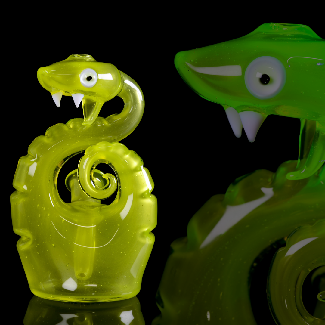 Niko Cray - Nano Snake Full Uv – Baked Turkey Heady Glass