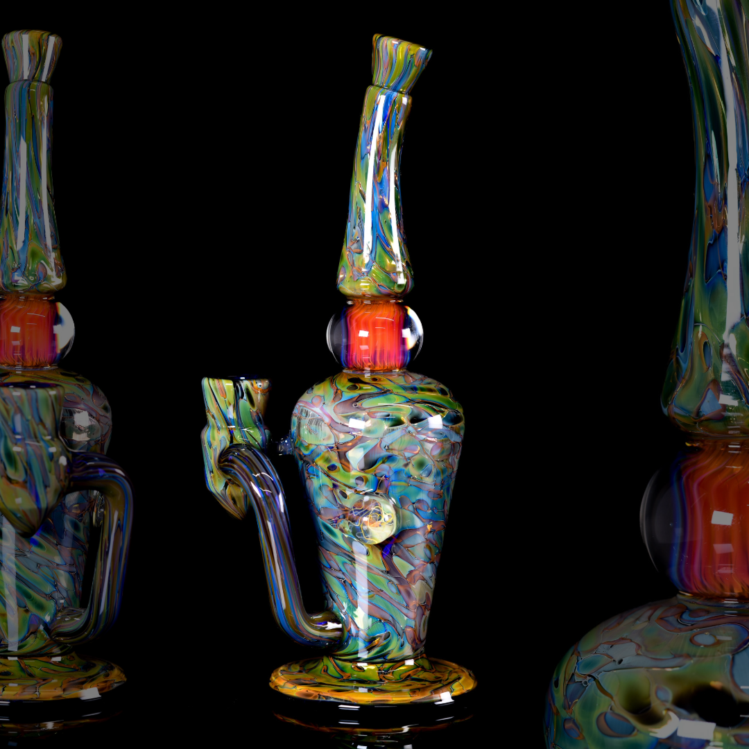 Jesse Who - Chaos Fumed Fully Worked 14mm | Baked Turkey Glass Gallery ...