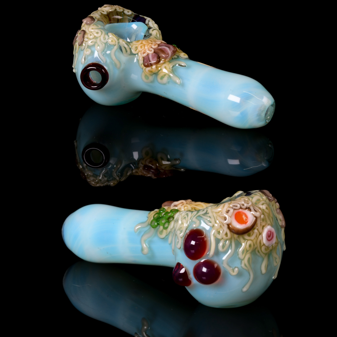 Dojo - Ramen Splatter Spoon Pipe - 1 – Baked Turkey Heady Glass