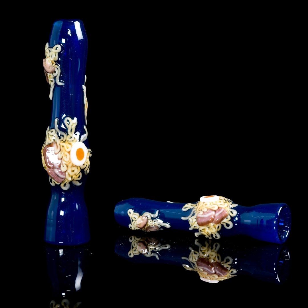 Dojo - Ramen Splatter Chillum - 2 – Baked Turkey Heady Glass