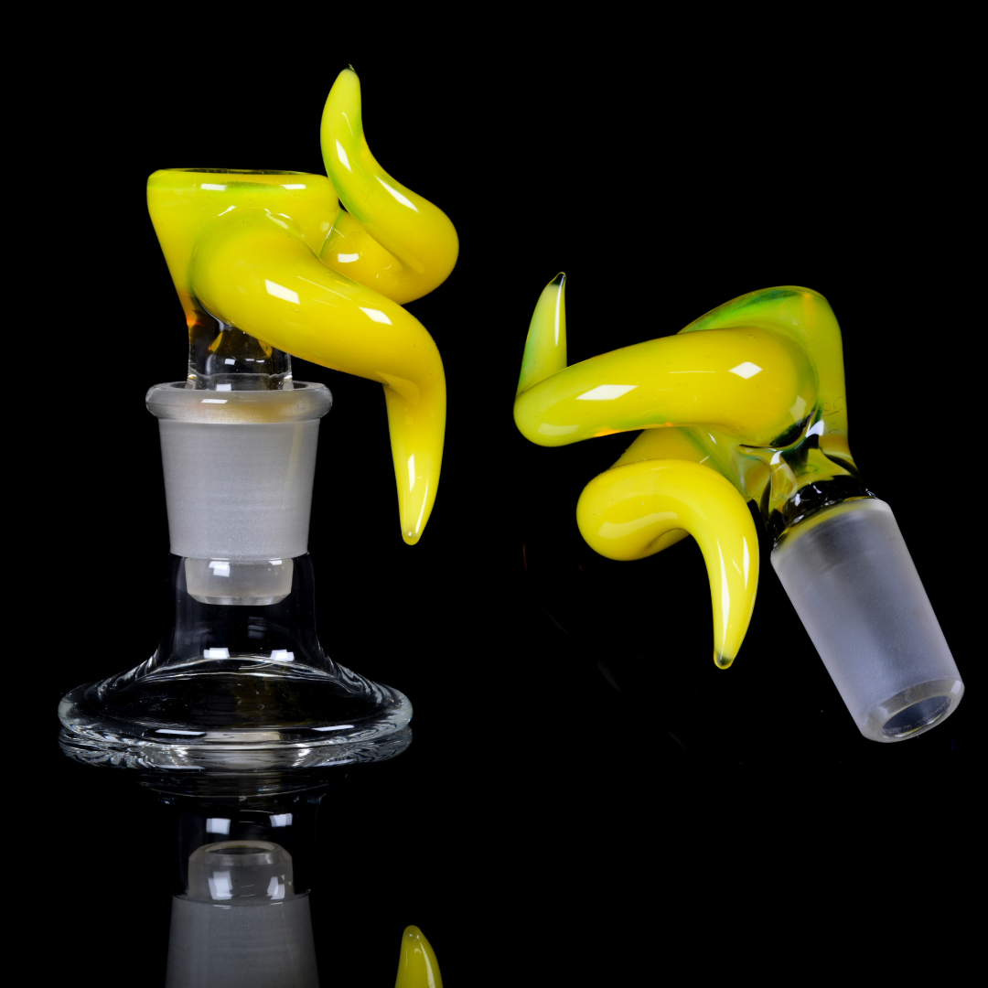 Al Gore - 14mm Double Horn Slide - 2 – Baked Turkey Heady Glass
