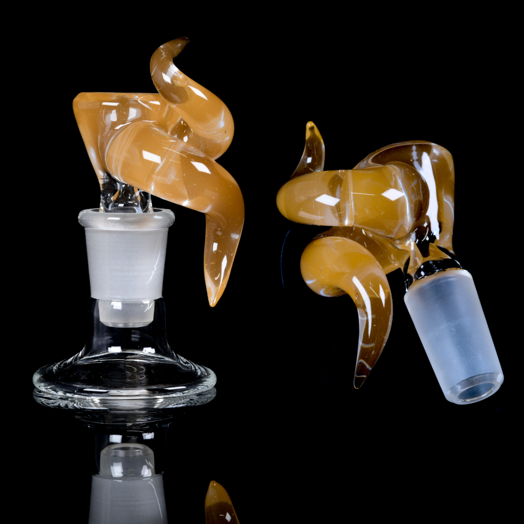 Al Gore - 14mm Double Horn Slide - 1 – Baked Turkey Heady Glass
