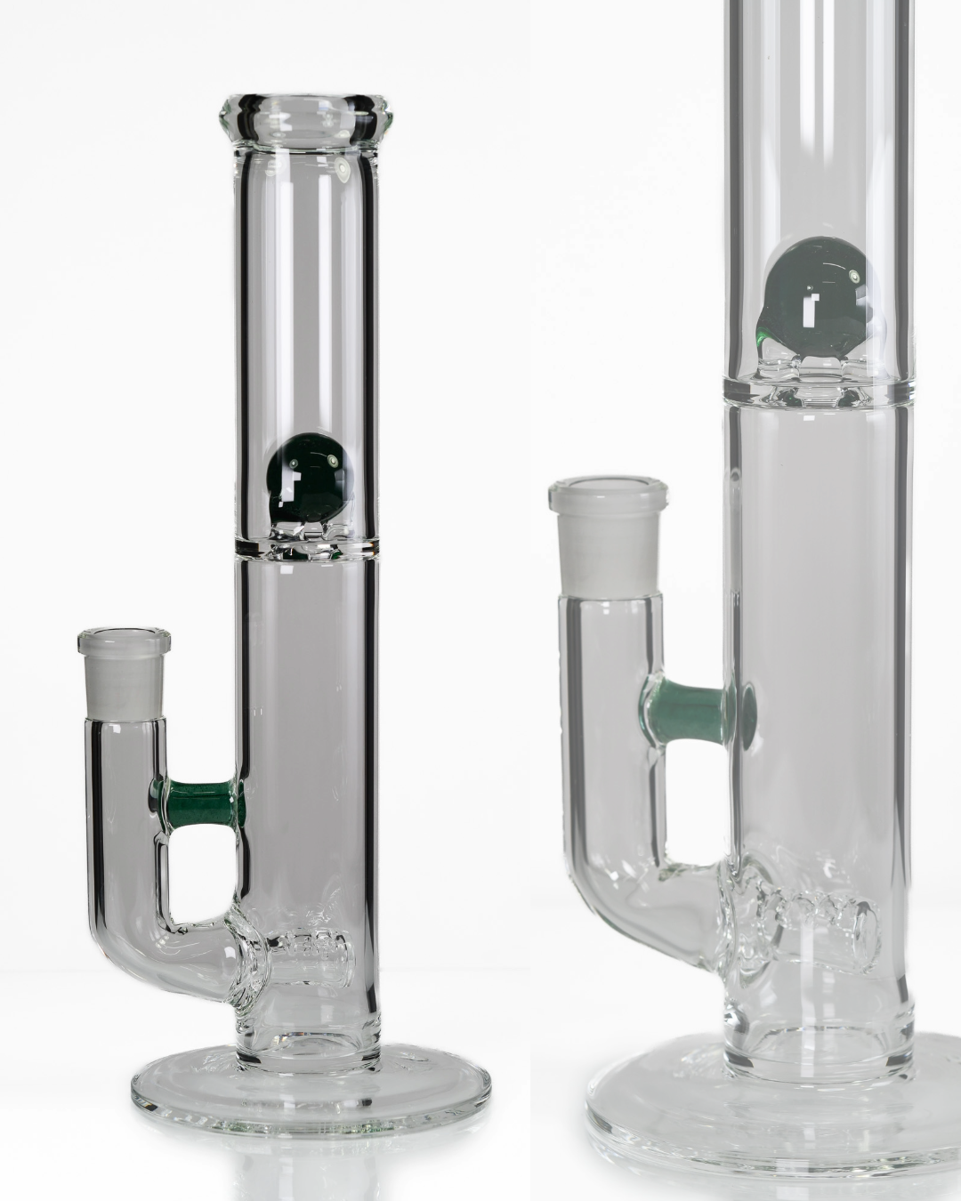 Green Belt Glass - Mini MSG Stemline - Atlantis – Baked Turkey Heady Glass
