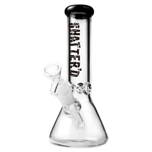 Shatter'd Glass - 8" Basis Beaker Bong – Baked Turkey Heady Glass